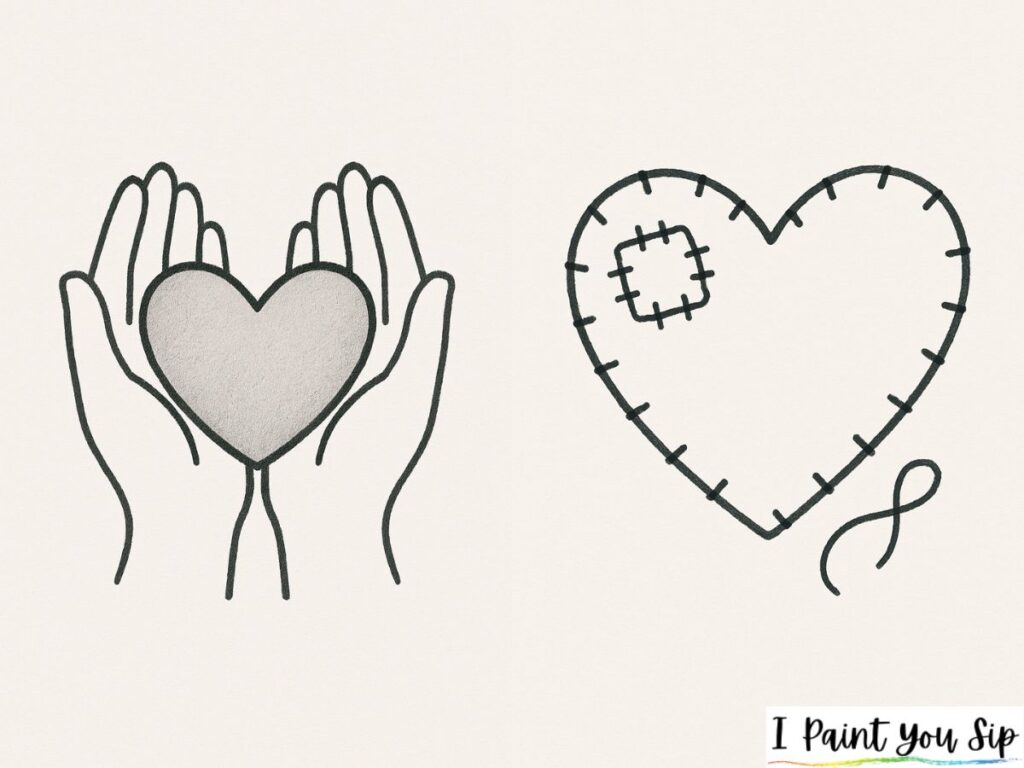 17 Heart Drawing Ideas That Will Steal Yours | I Paint You Sip