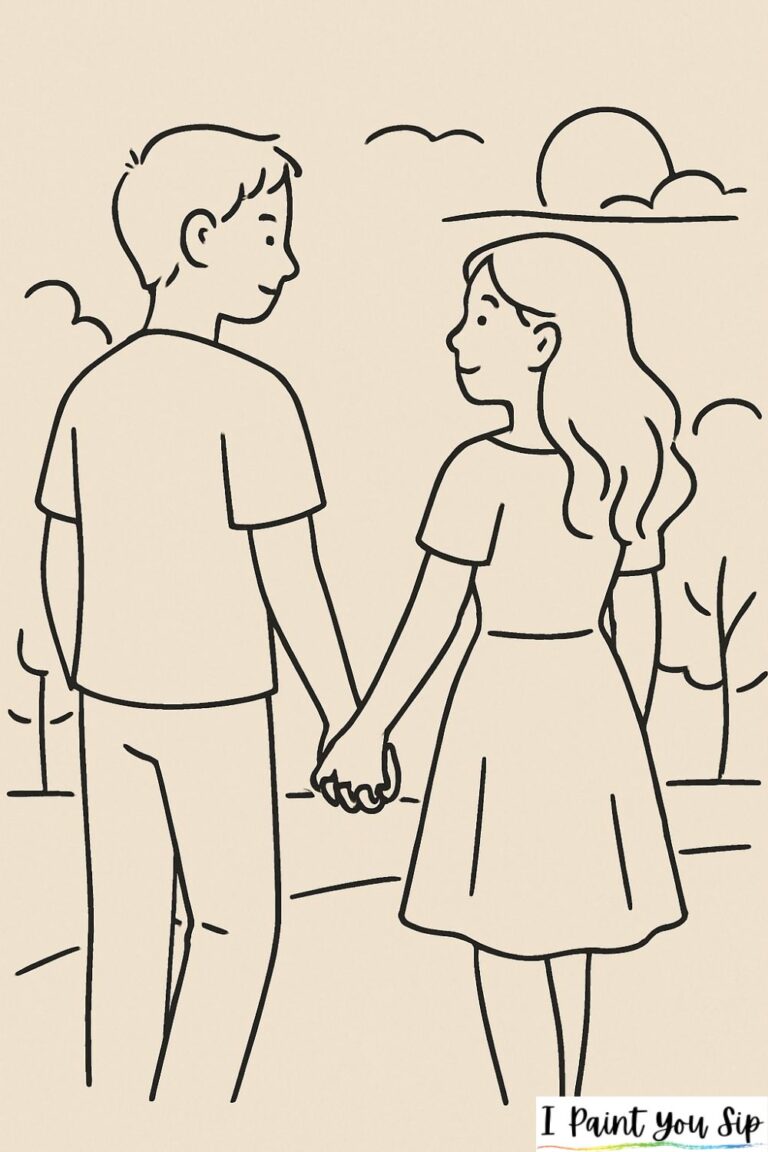 17 Couple Drawing Ideas to Celebrate Love, Friendship, and Connection ...