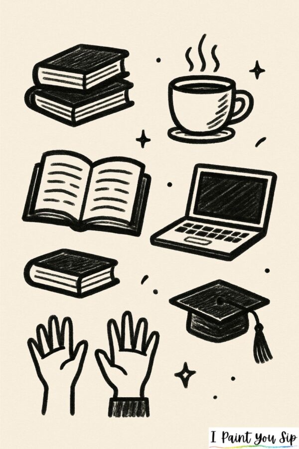 19 Graduation Drawing Ideas to Celebrate New Beginnings | I Paint You Sip