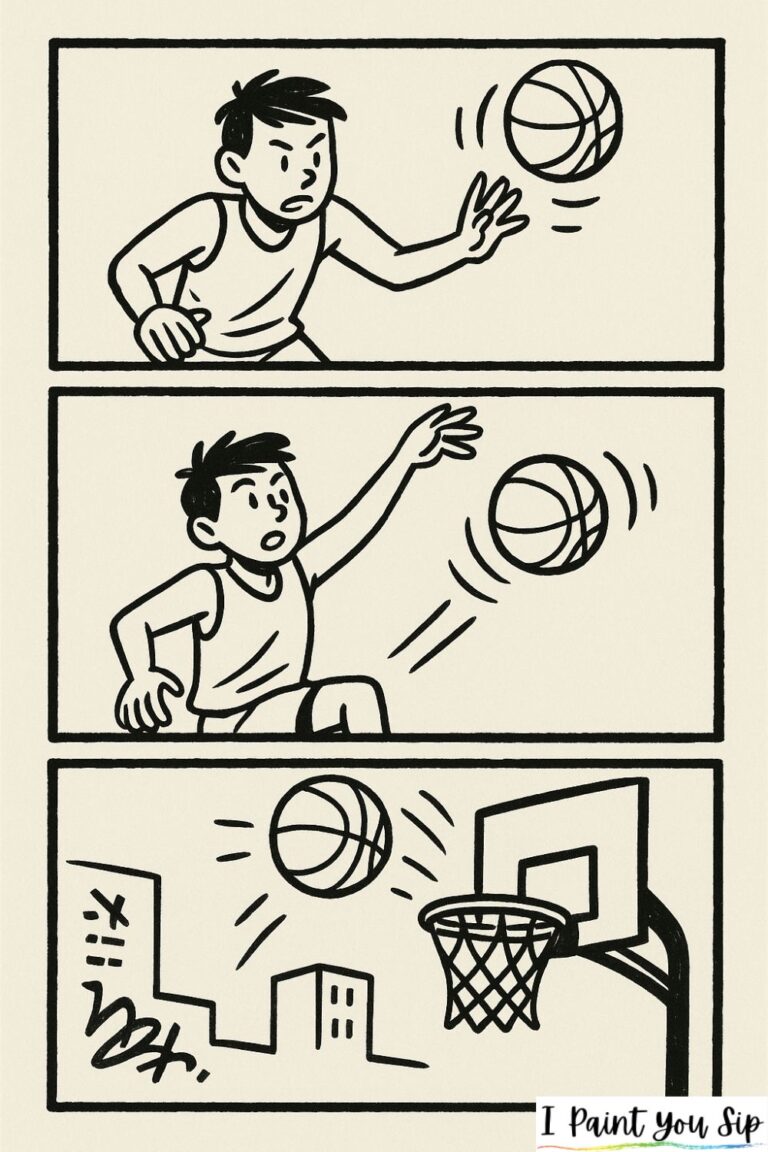 15 Fun Basketball Drawing Ideas Anyone Can Try | I Paint You Sip