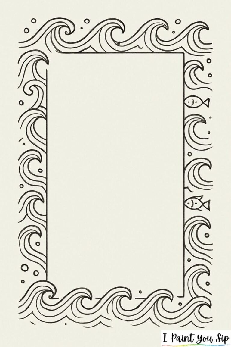 17 Border Drawing Ideas to Frame Your Creativity | I Paint You Sip