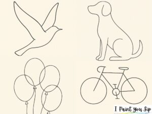 19 Outline Drawing Ideas That Anyone Can Try | I Paint You Sip