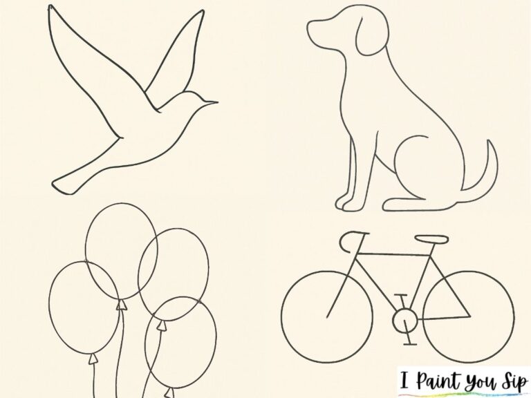 19 Outline Drawing Ideas That Anyone Can Try | I Paint You Sip