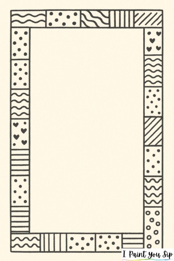 17 Border Drawing Ideas to Frame Your Creativity | I Paint You Sip