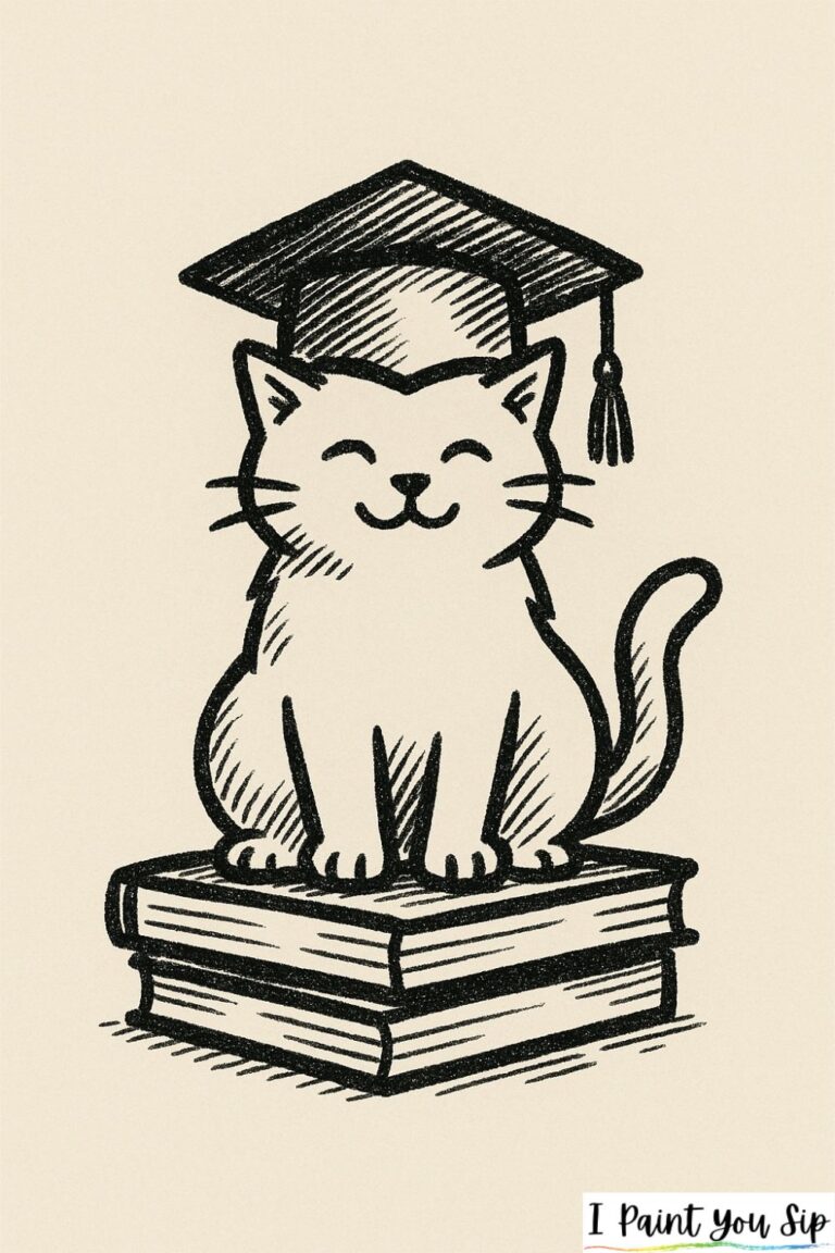 19 Graduation Drawing Ideas to Celebrate New Beginnings | I Paint You Sip