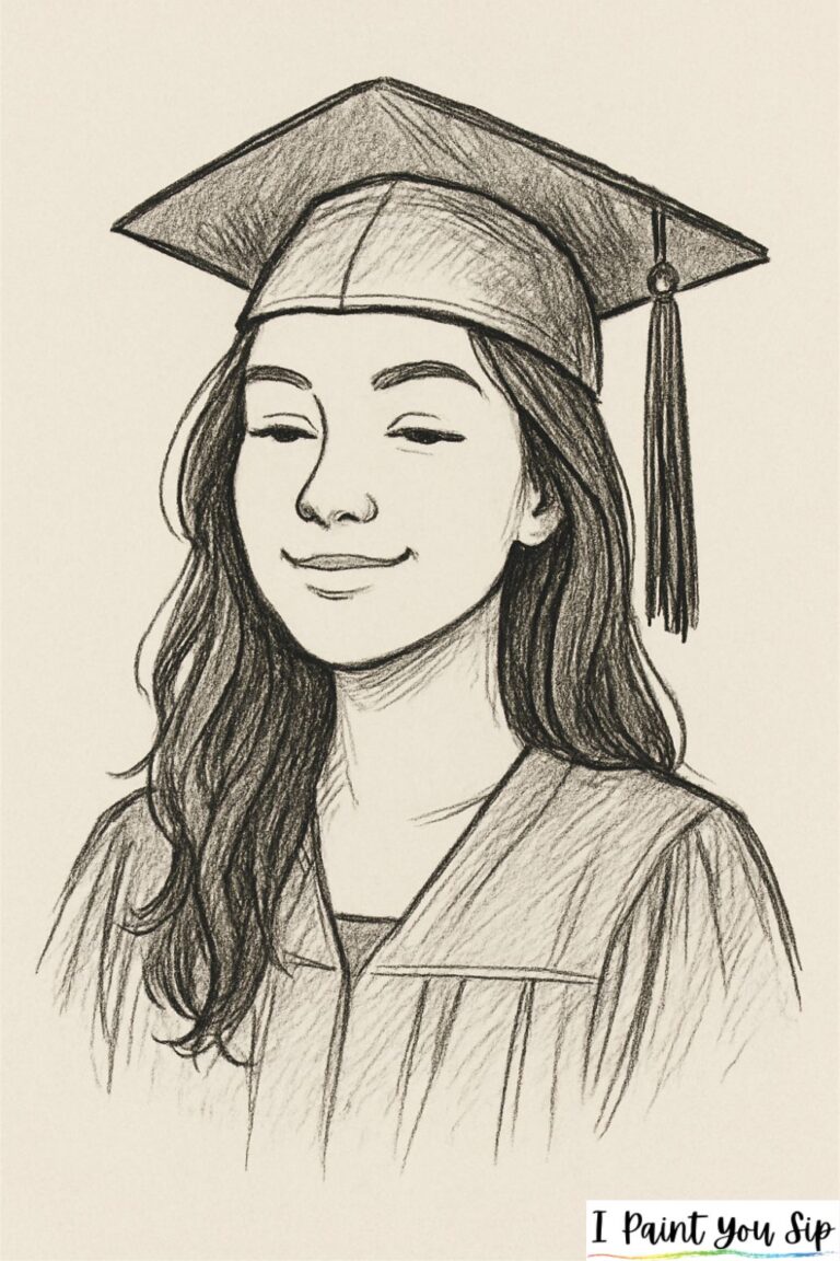 19 Graduation Drawing Ideas to Celebrate New Beginnings | I Paint You Sip