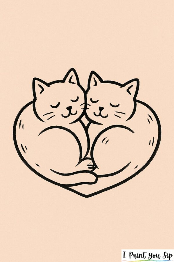 19 Cute and Easy Cat Drawing Ideas | I Paint You Sip