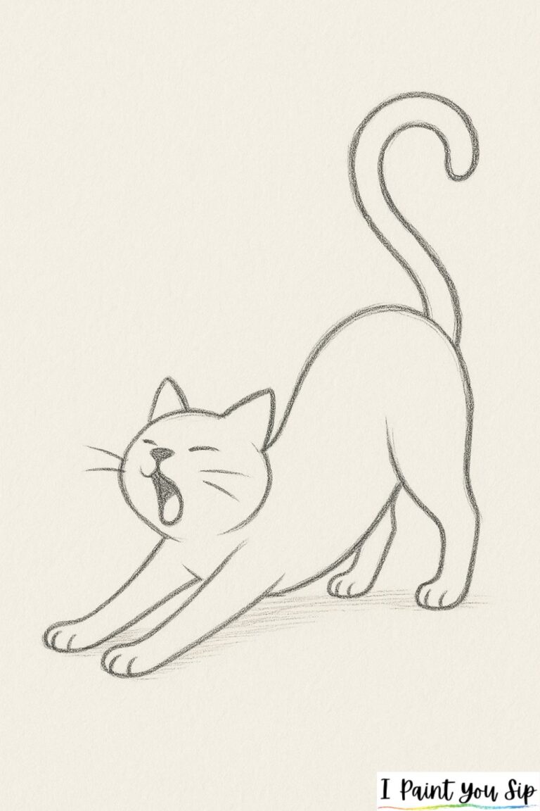 19 Cute and Easy Cat Drawing Ideas | I Paint You Sip