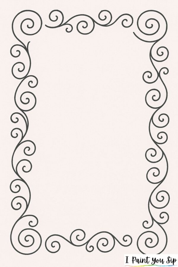 17 Border Drawing Ideas to Frame Your Creativity | I Paint You Sip