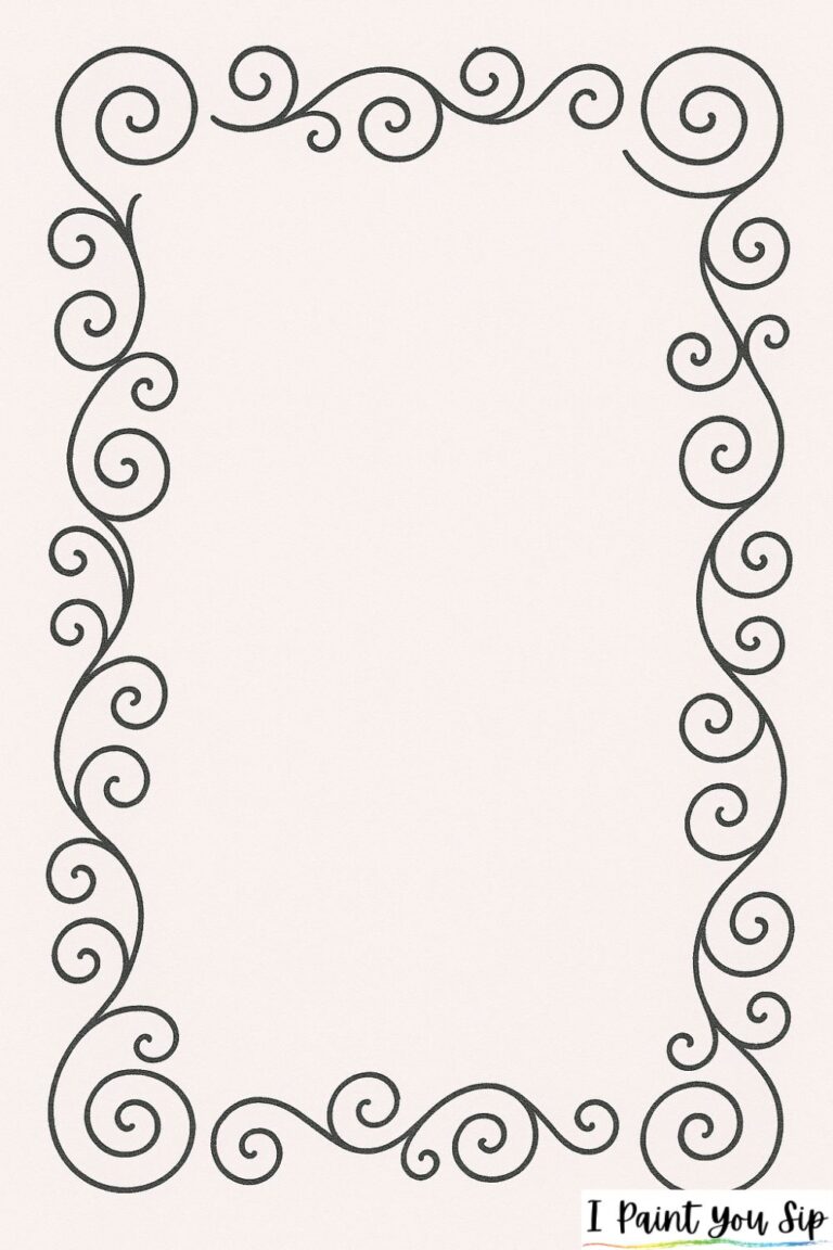 17 Border Drawing Ideas to Frame Your Creativity | I Paint You Sip