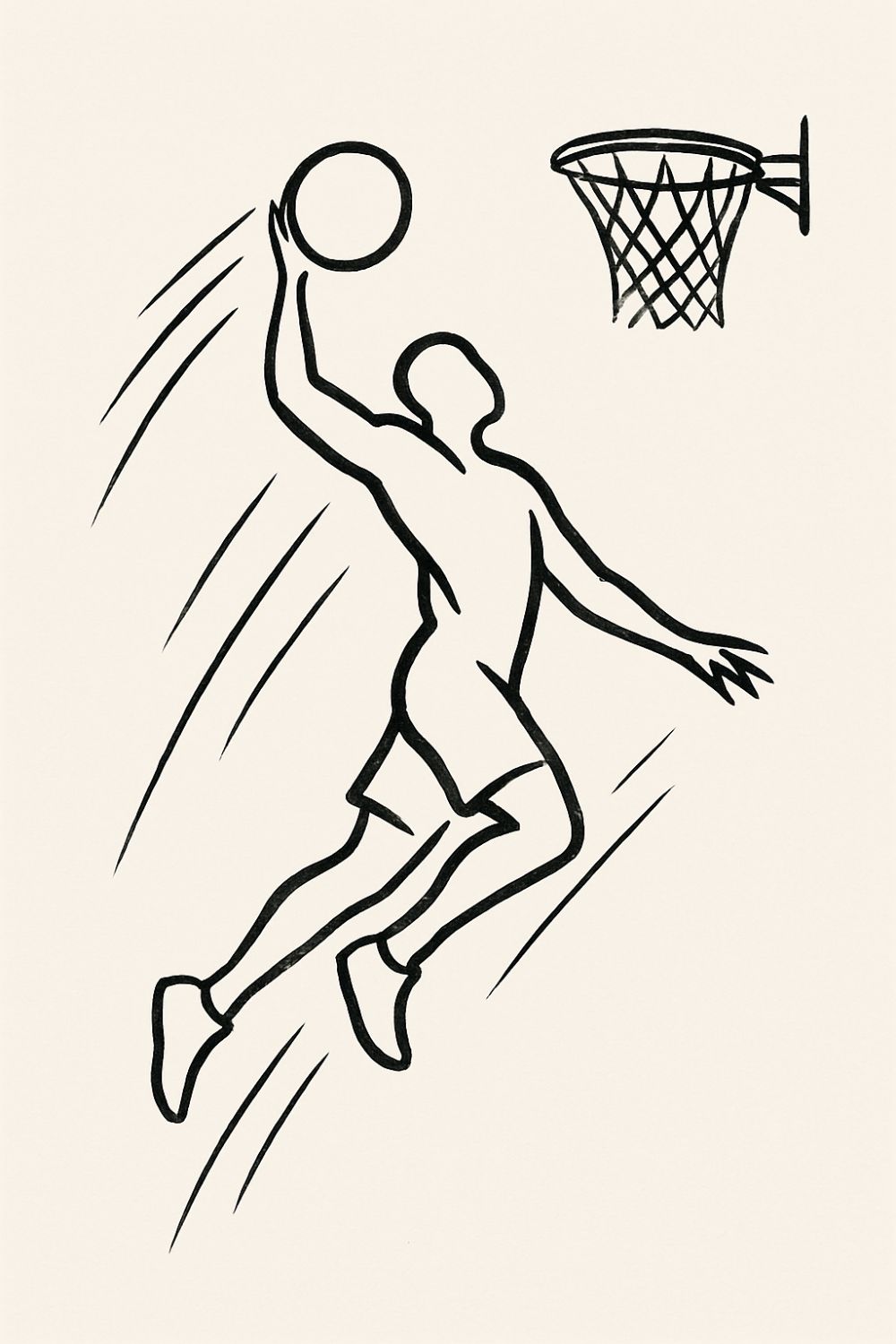 15 Fun Basketball Drawing Ideas Anyone Can Try | I Paint You Sip