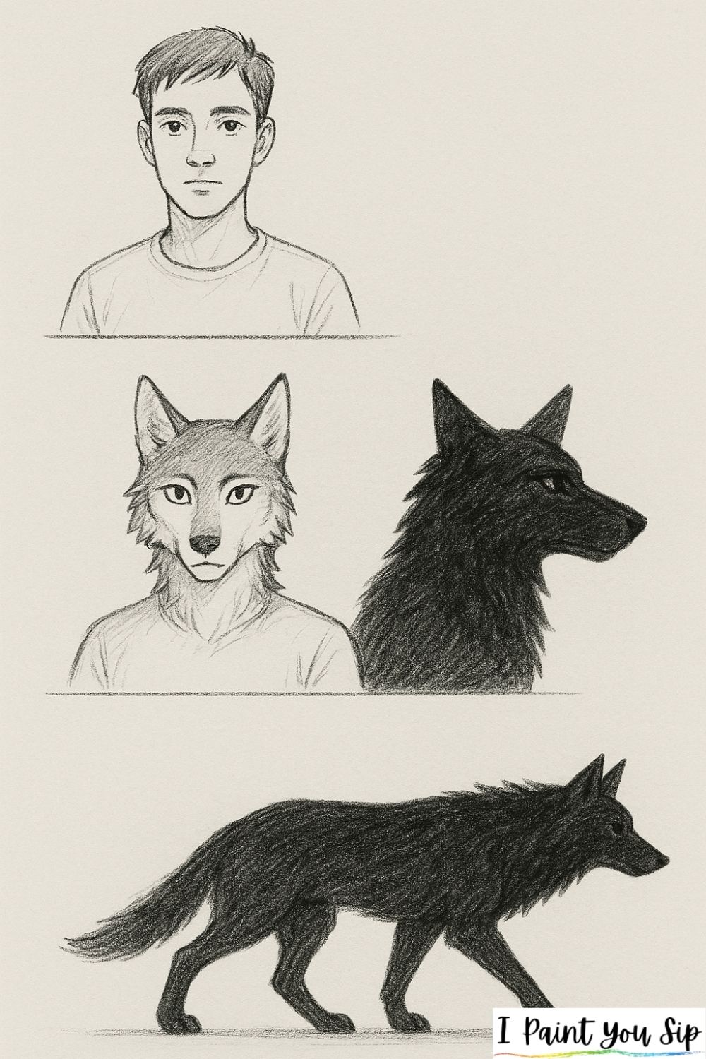 17 Therian Drawing Ideas to Express Your Inner Animal | I Paint You Sip