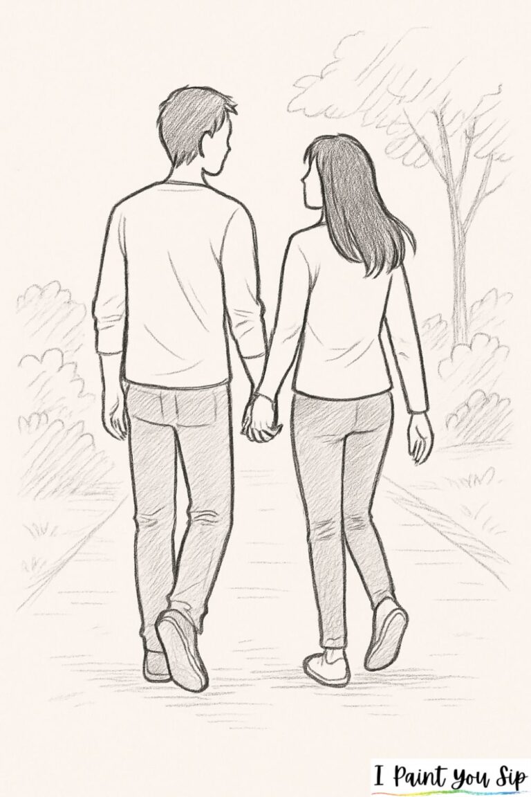 17 Couple Drawing Ideas to Celebrate Love, Friendship, and Connection ...