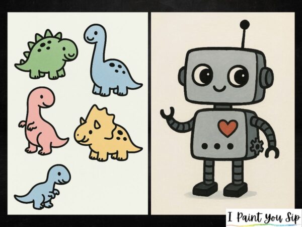 19 Playful Cartoon Painting Ideas Anyone Can Try | I Paint You Sip