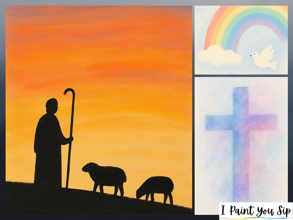 15 Inspiring Christian Painting Ideas Anyone Can Try | I Paint You Sip