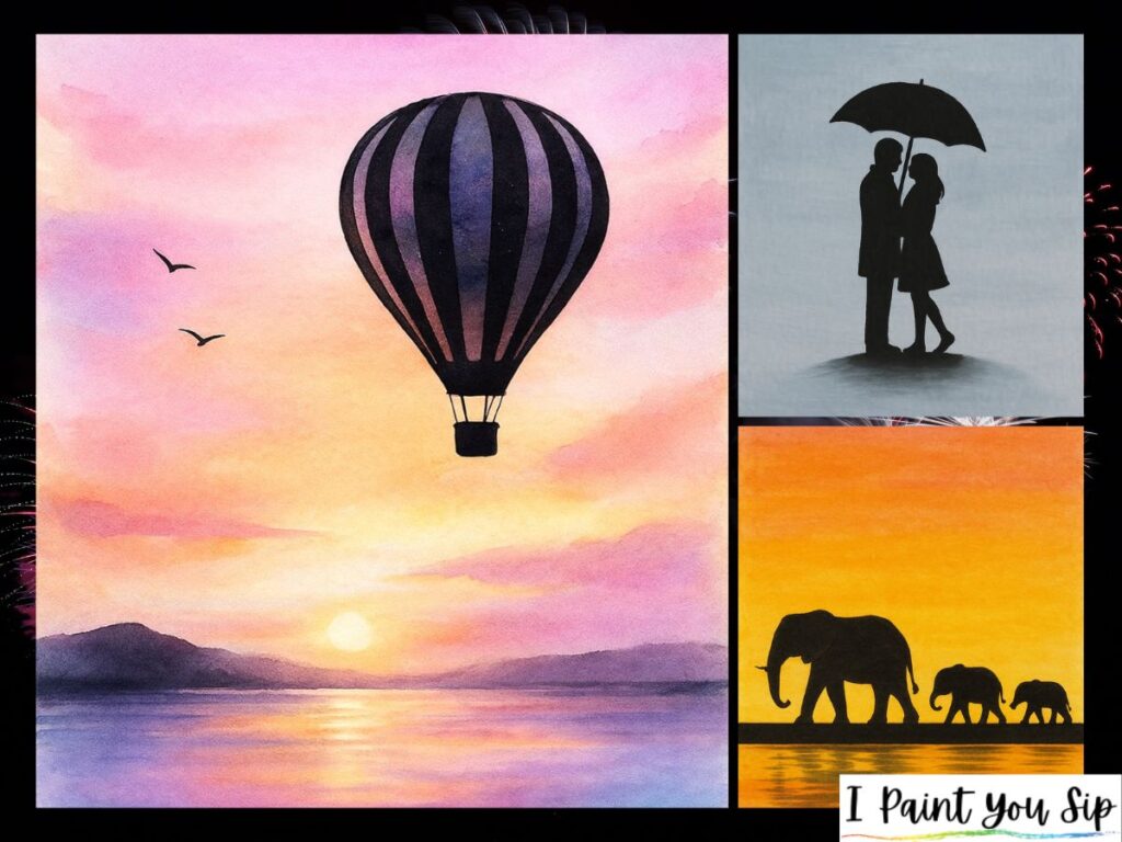 17 Silhouette Painting Ideas That Anyone Can Try Today | I Paint You Sip