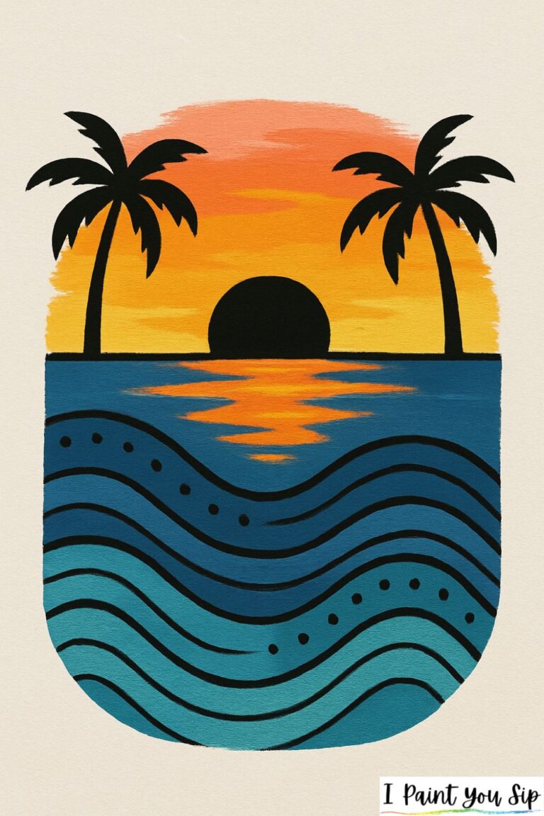 17 Dreamy Sunset Painting Ideas You’ve Never Tried Before | I Paint You Sip