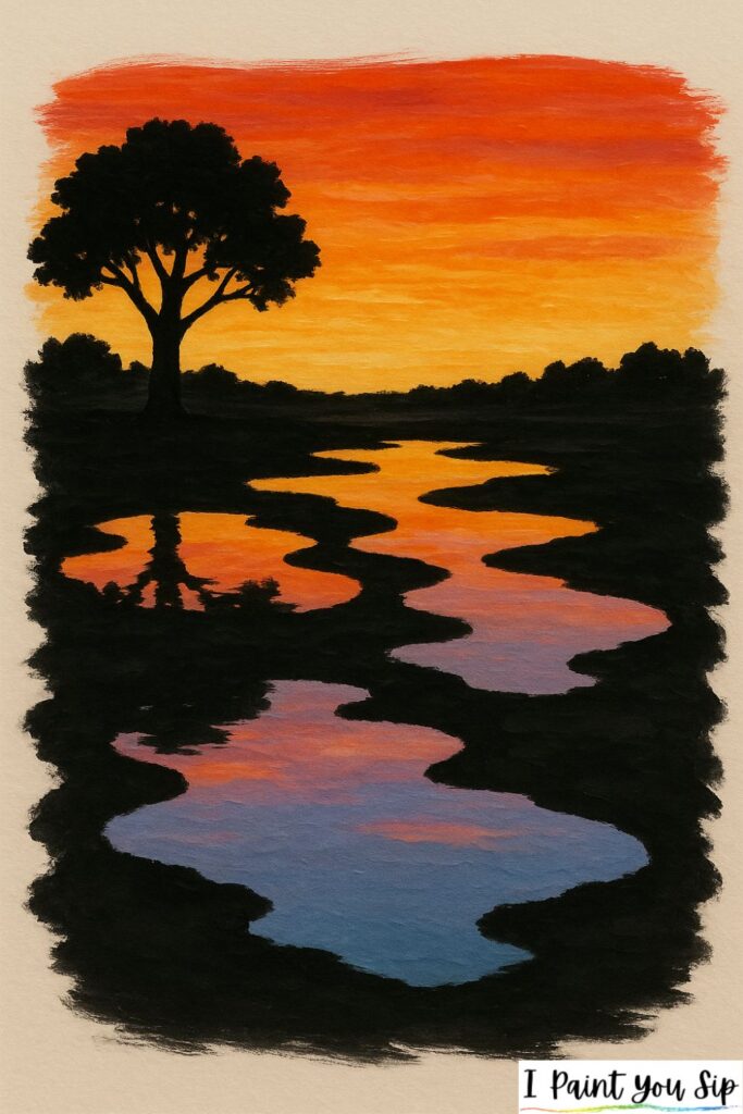 17 Dreamy Sunset Painting Ideas You’ve Never Tried Before | I Paint You Sip