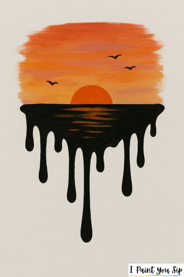 17 Dreamy Sunset Painting Ideas You’ve Never Tried Before | I Paint You Sip