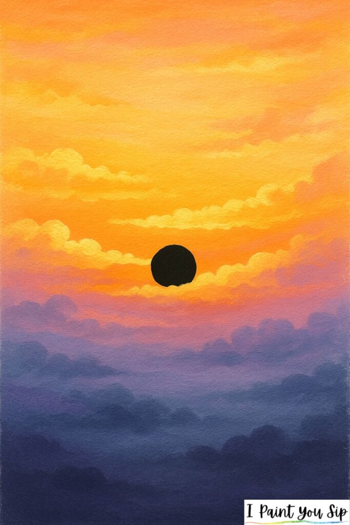 17 Dreamy Sunset Painting Ideas You’ve Never Tried Before | I Paint You Sip