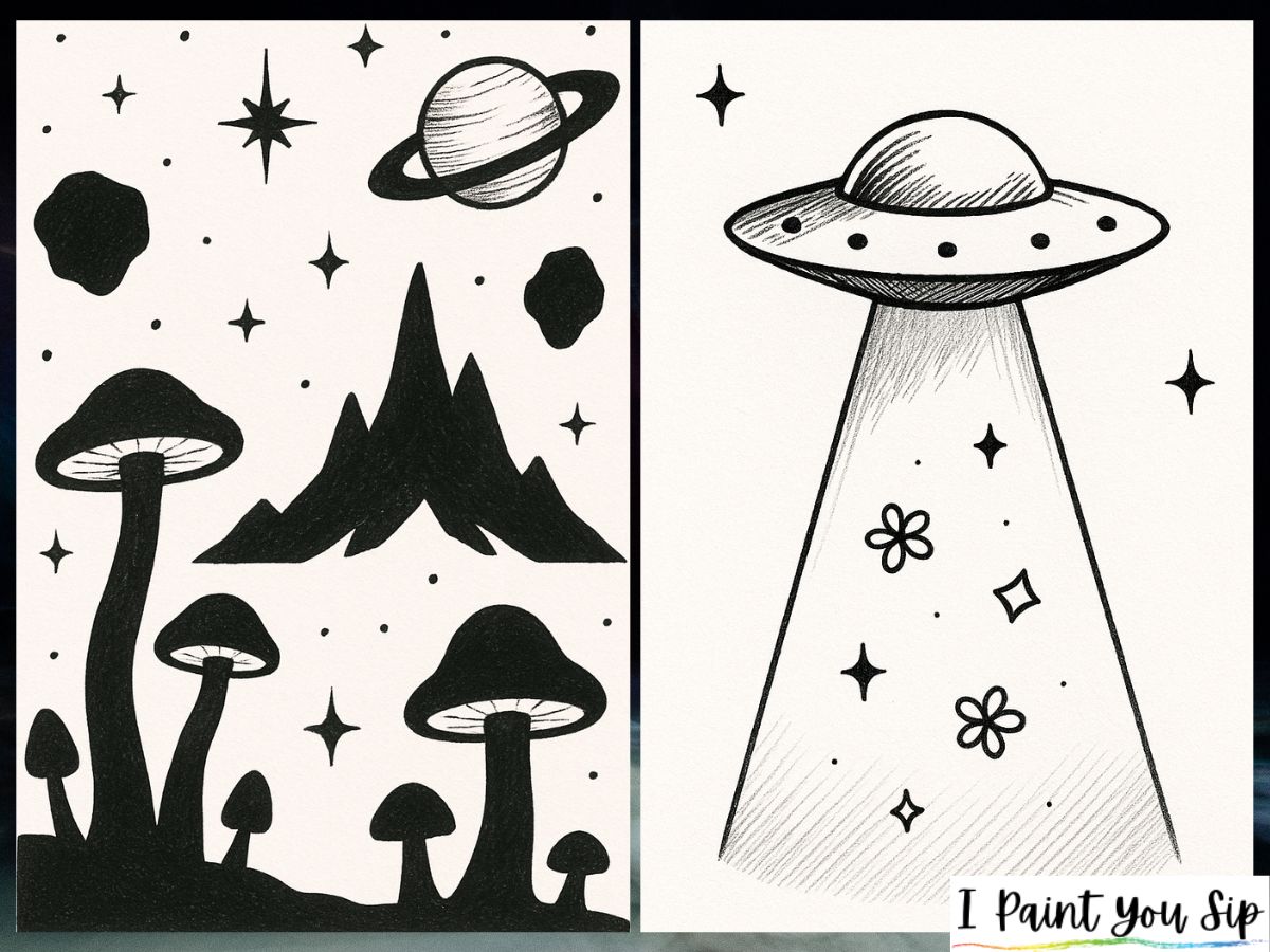 17 Cool Space Drawing Ideas That Are Easier Than They Look | I Paint ...