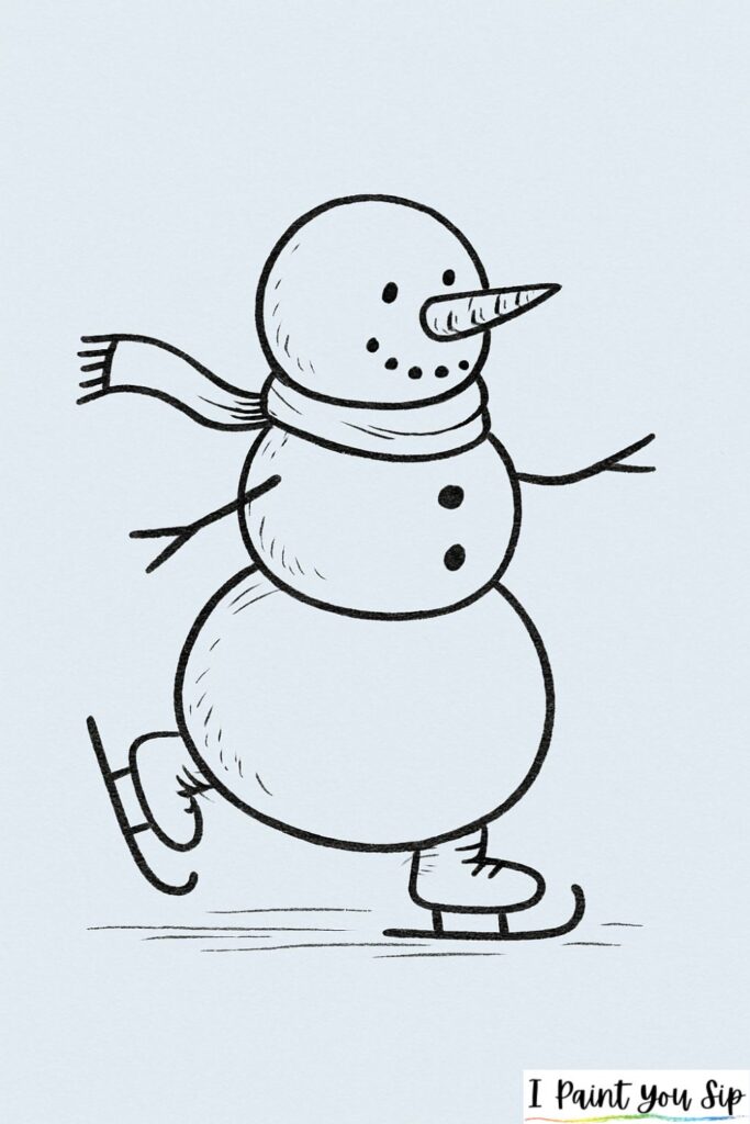 17 Snowman Drawing Ideas to Spark Cozy Winter Creativity | I Paint You Sip