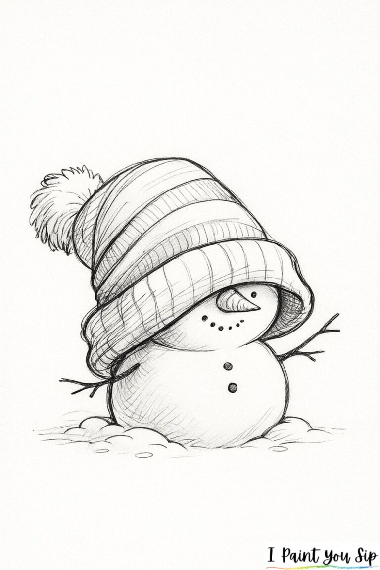 17 Snowman Drawing Ideas to Spark Cozy Winter Creativity | I Paint You Sip