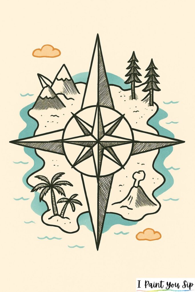 19 Fresh Island Drawing Ideas You’ve Never Seen Before | I Paint You Sip