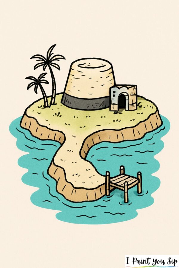 19 Fresh Island Drawing Ideas You’ve Never Seen Before | I Paint You Sip