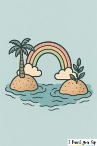19 Fresh Island Drawing Ideas You’ve Never Seen Before | I Paint You Sip