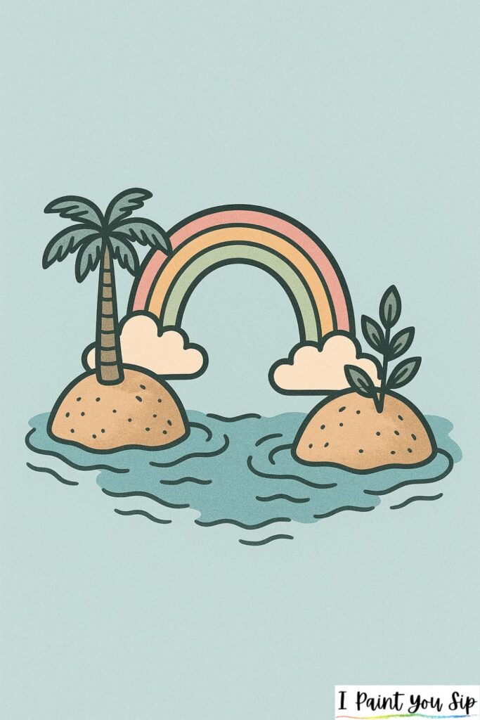 19 Fresh Island Drawing Ideas You’ve Never Seen Before | I Paint You Sip