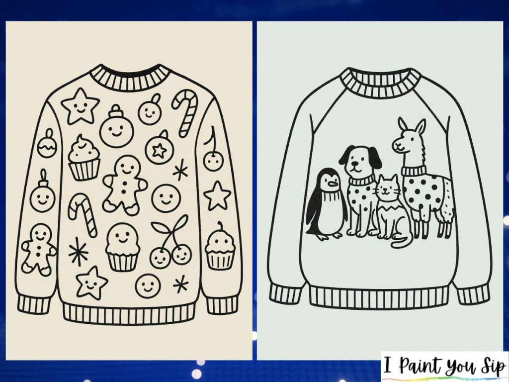 17 Ugly Sweater Drawing Ideas That Make “Bad” Look Brilliant | I Paint ...